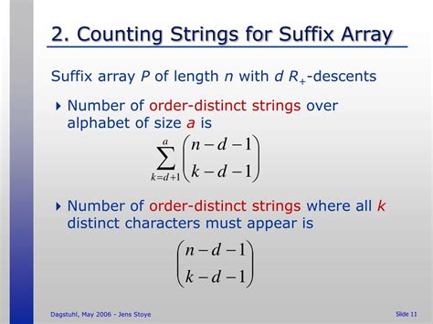 ppt counting suffix arrays and strings powerpoint presentation free