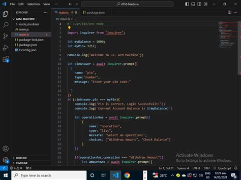 Npx Jj Atm Machine Code Of Atm Machine Asharib Ali Okasha Aijaz