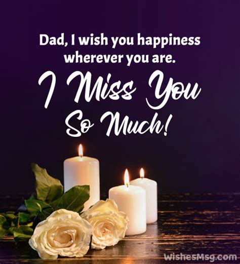 70 Miss You Messages For Dad After Death Wishesmsg