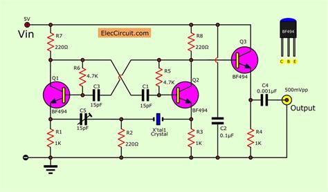 Transistor Crystal Oscillator Circuit Ideas