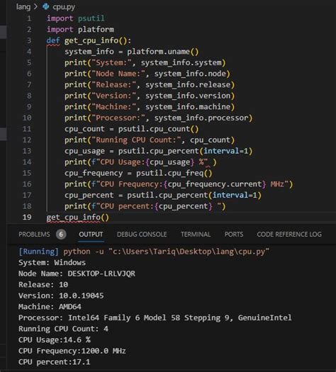read system information using python ad tariq