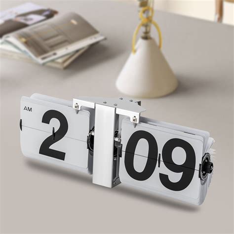 Miumaeov Retro Flip Desk Shelf Clock Flipping Out Classic Digital Clock Wall And Tabletop Flip