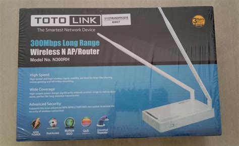 Totolink 300mbps Long Range Wireless N Aprouter N300rh One Central