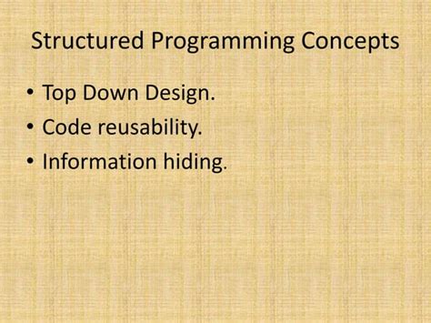 Structured Programming Pptx Programming Languages Computing