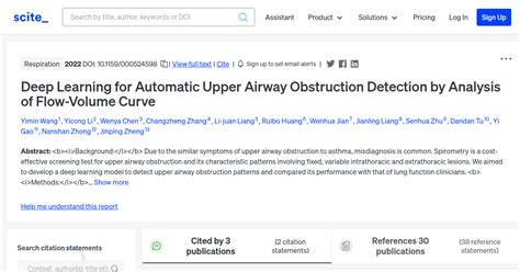 Deep Learning For Automatic Upper Airway Obstruction Detection By Analysis Of Flow Volume Curve