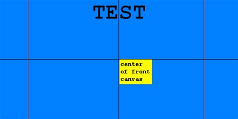 Javascript Two Html Canvases On Top Of Each Other Centered