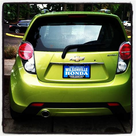Chevy Spark Electric Car At Wilsonville Honda Lime Green Car Lime