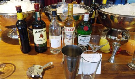 Bar Dupont Cocktail Class Prep Table Setup Man Talk Food