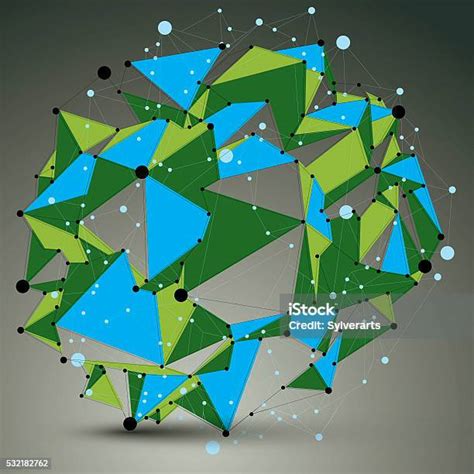 기하 밝은 다각형 구조 운항선 메쉬형 색상화 3차원 형태에 대한 스톡 벡터 아트 및 기타 이미지 3차원 형태 격자 파이 기하 도형 Istock