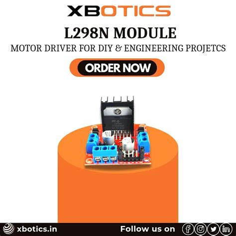 Xbotics L298n Module Order Now From 🌐 📧 Facebook