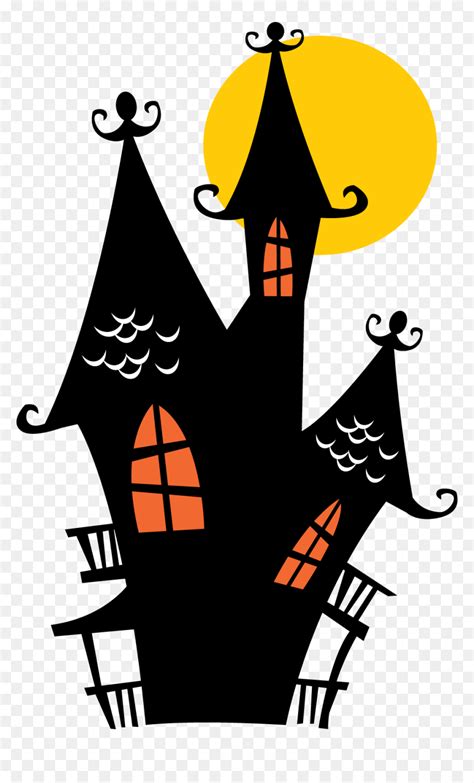 Halloween Cake Haunted House Wall Decal Clip Art Cartoon Halloween