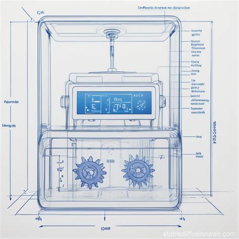 Display Interface Sketch With Intensity And Measurements Stable
