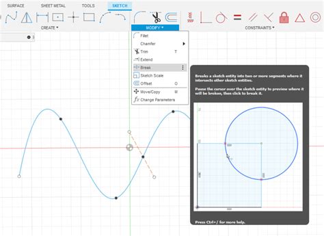 solved cut simple sketch curve autodesk community