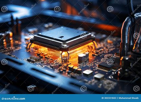 Robotic Assembly Microelectronics Chip Factory Machine Robot Production Conveyor Stock