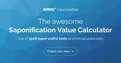 Saponification Value Calculator