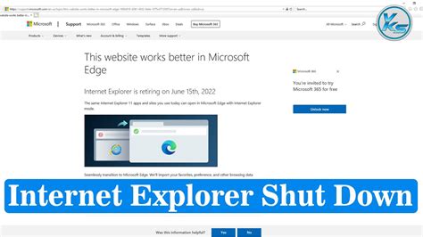 Microsoft Internet Explorer Browser Shut Down Youtube