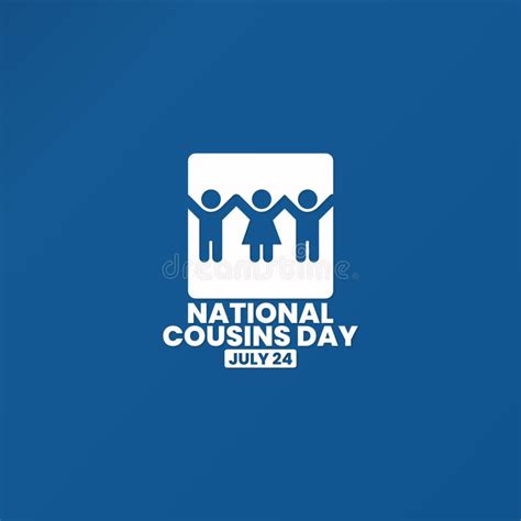 National Cousins Day July 24 Stock Vector Illustration Of Ecuador