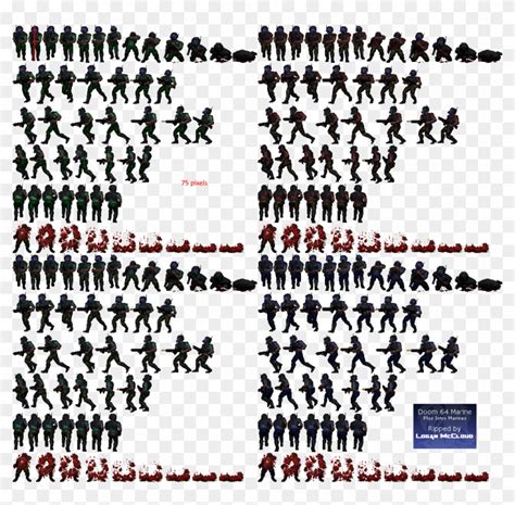Doomguy 64 Sprites Doom 64 Sprites Hd Png Download 1048x980
