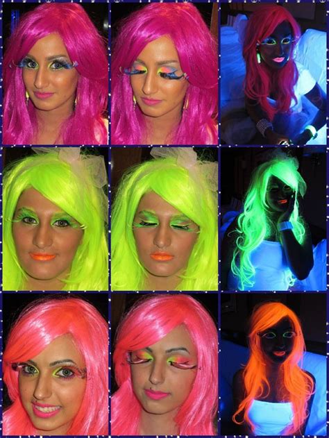 Glow In The Dark Makeup Look Dark Makeup Looks Dark Makeup Glow Run