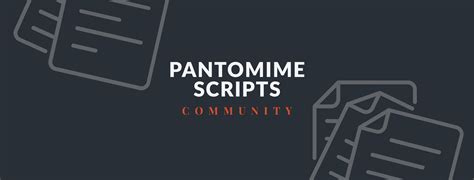 Pantomime Script Community Does Anyone Have A Short Script That Would Be Suitable For Staff To