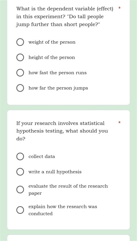 Solved What Is The Dependent Variable Effect In This Experiment
