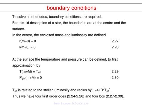 Ppt 2 Equations Of Stellar Structure Powerpoint Presentation Free Download Id 6705744
