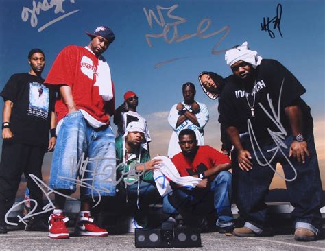 Wu Tang Clan X Photo Signed By With Rza Gza Ghostface Killah Method Man Inspectah