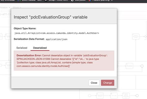 Error SPIN JACKSON JSON 01006 Cannot Deserialize Discussion