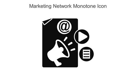 Marketing Network Monotone Icon In Powerpoint Pptx Png And Editable Eps Format PPT Template