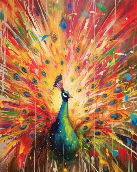 Peacock Form And Spirit Through An Abstract Lens Dynamic And
