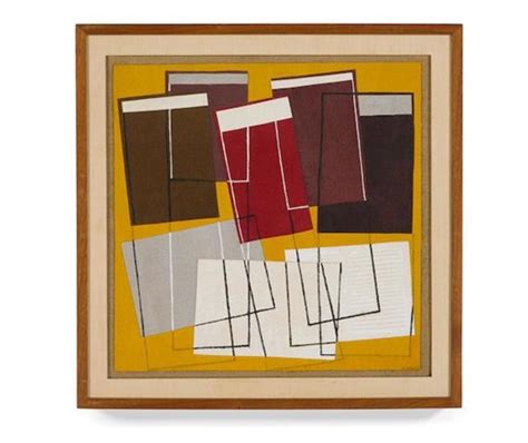 Margo Hoff 1910 2008 Books Fabric Collage With Oil On Canvas Signed M Hoff Lower Right