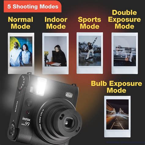 Fujifilm Instax Mini 99 Instant Film Camera Premium Analog Instant Camera Three Focus Modes