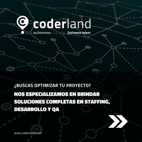 📌en Coderland Nos Especializamos En Brindar Soluciones Completas En Staffing Desarrollo Y
