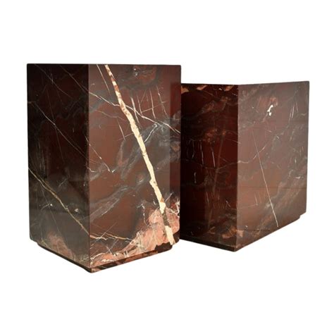 Leni Plinth Side Table Red Jesper 2 Sizes Green Design Gallery