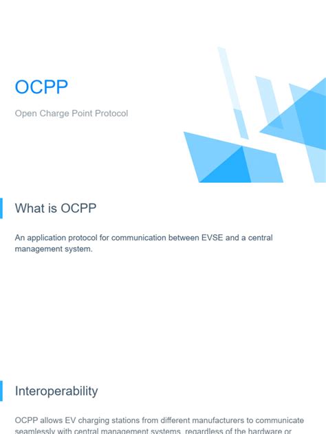 Ocpp Seamless Ev Charging Management Pdf