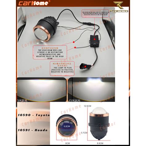 💥rocco💥high Quality Projector Fog Lamp Hi Low Beam Super Bright Fog