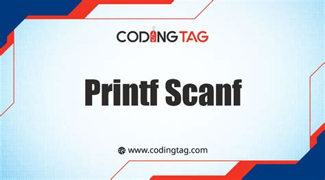 printf and scanf in c