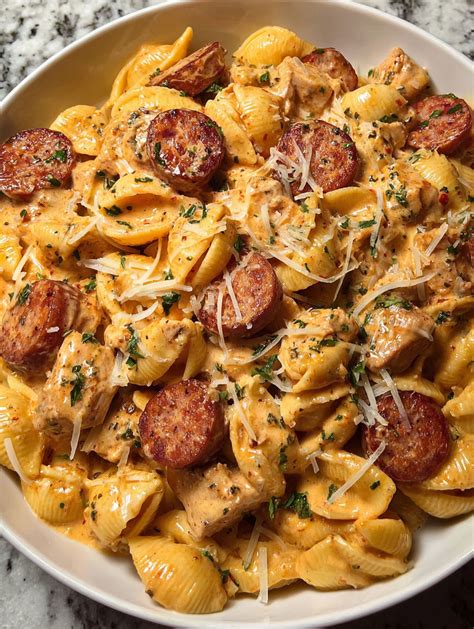 Cremige Cajun Pasta Mit Wurst Und Geflügel Mila Rezepte