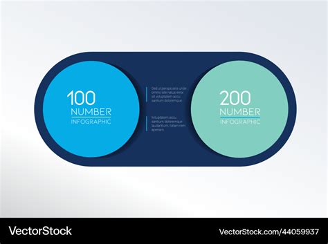 Elements Scheme Diagram Two Connected Circles Vector Image