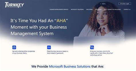 Microsoft Dynamics Ax And Nav Microsoft Solutions Partner Mo Il Usa Turnkey Technologies