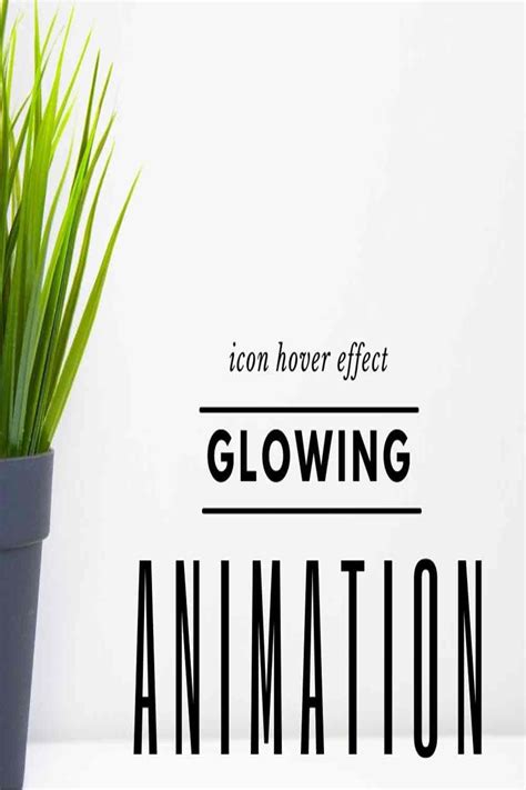Icon Hover With Glowing Animation Animate Css Css Animation Examples
