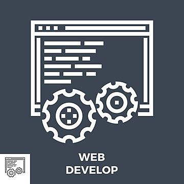 Web Development Line Icon Set Coding Clip Art User Setting Vector, Coding, Clip Art, User ...