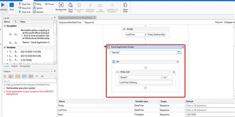 Excel Application Scope Error Excel Application Scope Exception From