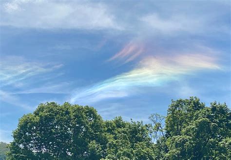 Iridescence Of Clouds A Rare Look At An Iridescent Cloud Gkaaln