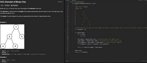 543 Diameter Of Binary Tree Note Remember The Longest Diameter Doesn