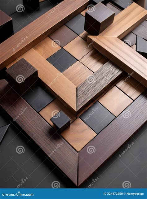 A Flat Lay Of Assorted Wooden Cubes Boxes And Slabs Showcasing