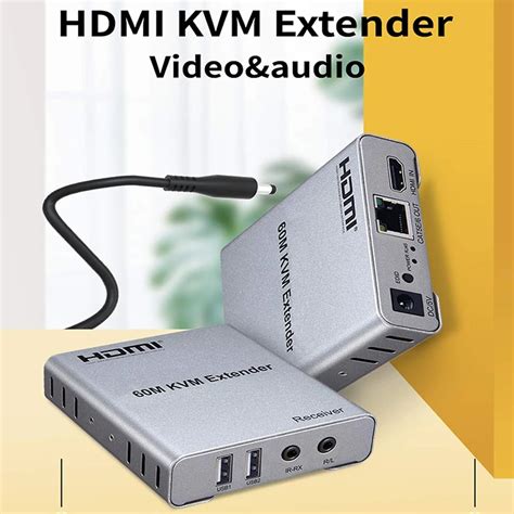 60m Hdmi Kvm Extender 1080p Video Audio Ethernet Solution