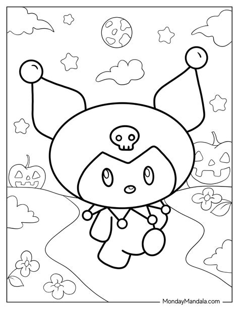 Kawaii Kuromi Coloring Page Coloring Pages