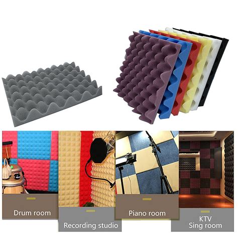 4pcs Sound Insulation Foam Panel Sound Absorbing N Vicedeal