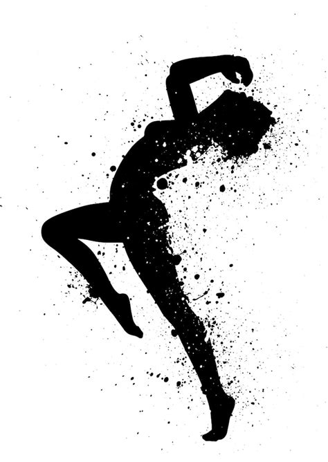 Modern Dancers Silhouette